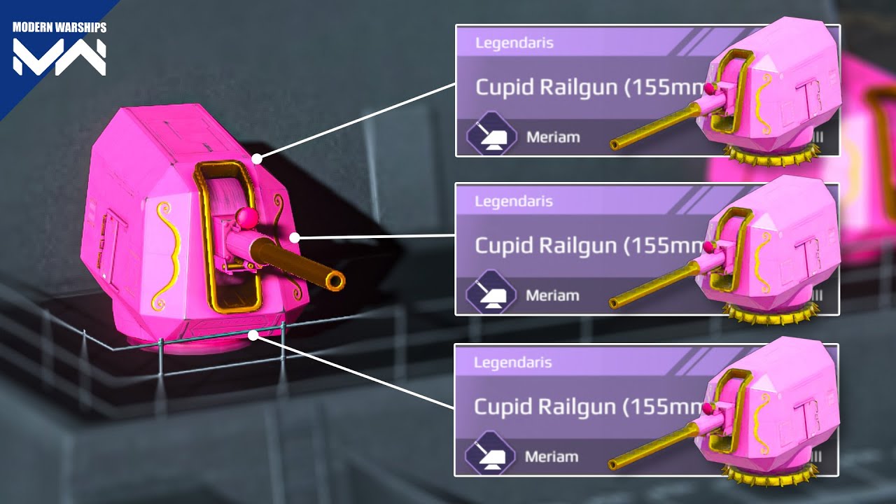 Review 3X Cupid Railgun (155mm) di IT Caio Duilio Lebih OP dari Monarc ...