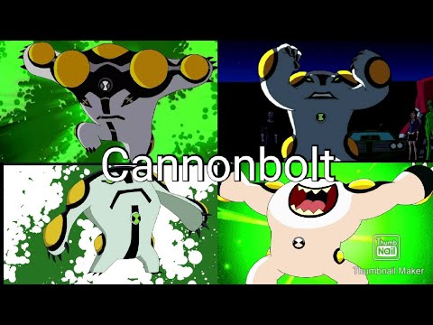 Ben 10 All Cannonbolt Transformations - YouTube