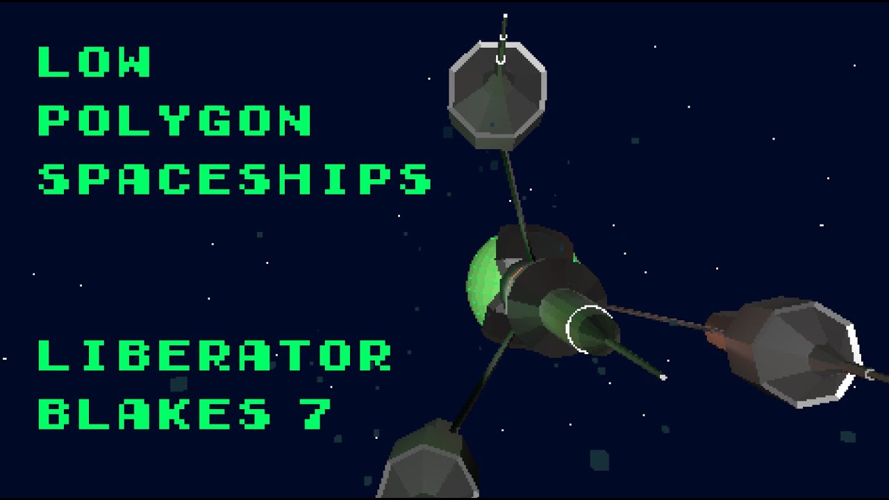 Low Polygon Liberator from Blake's 7 - YouTube