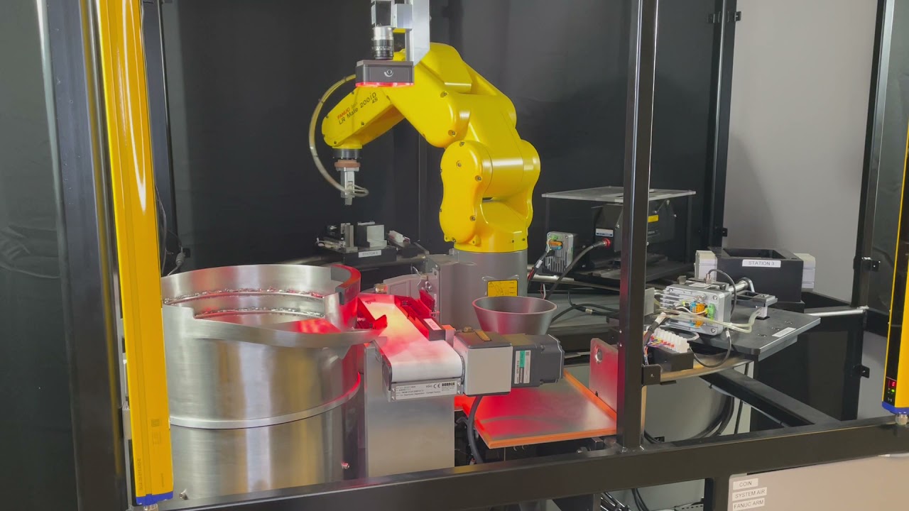 Fanuc Robot Cell by Dana Design - YouTube
