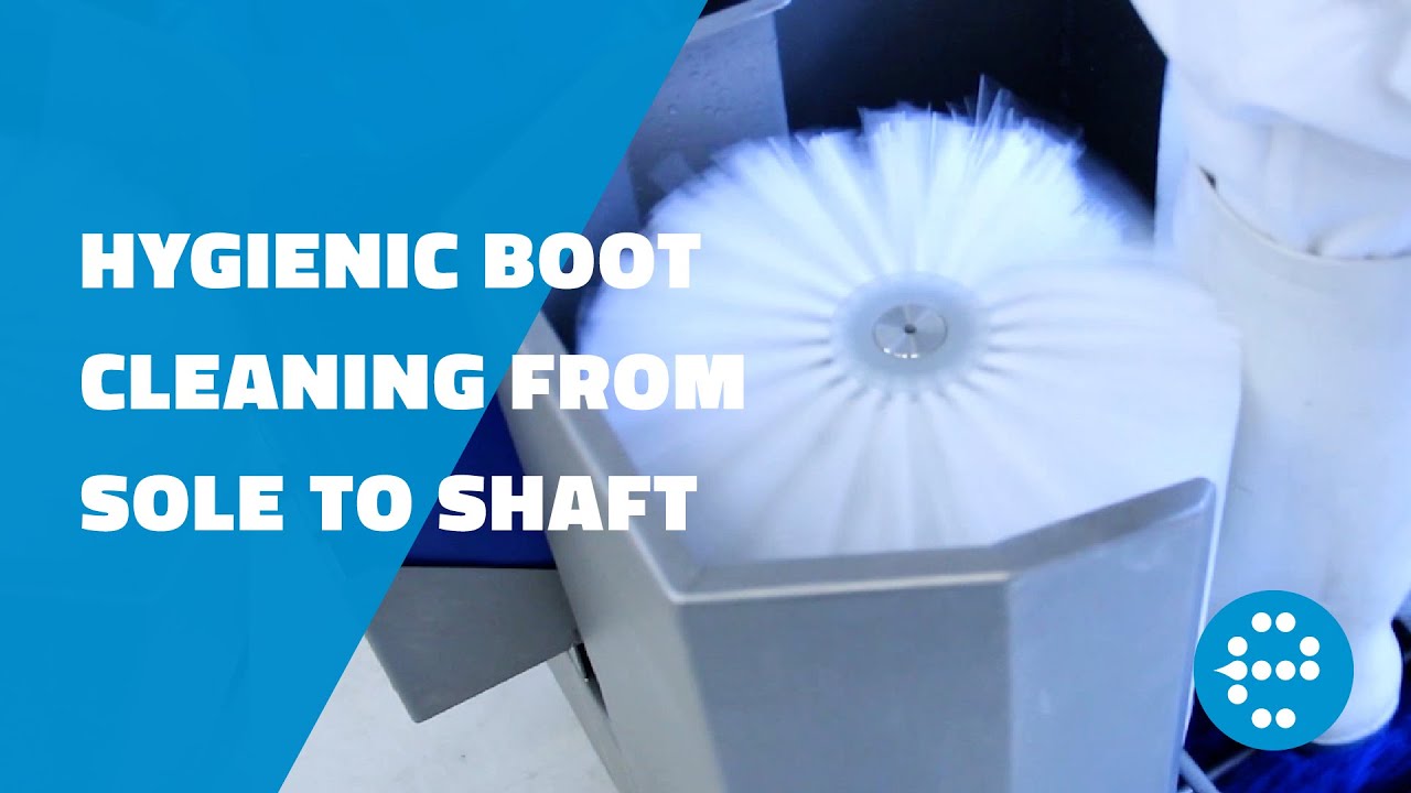 Hygienic boot cleaner with sensor for maximum hygiene - YouTube