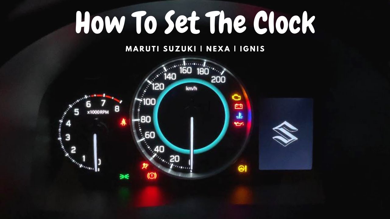 How To Set Clock Of Maruti Suzuki IGNIS | NEXA - YouTube
