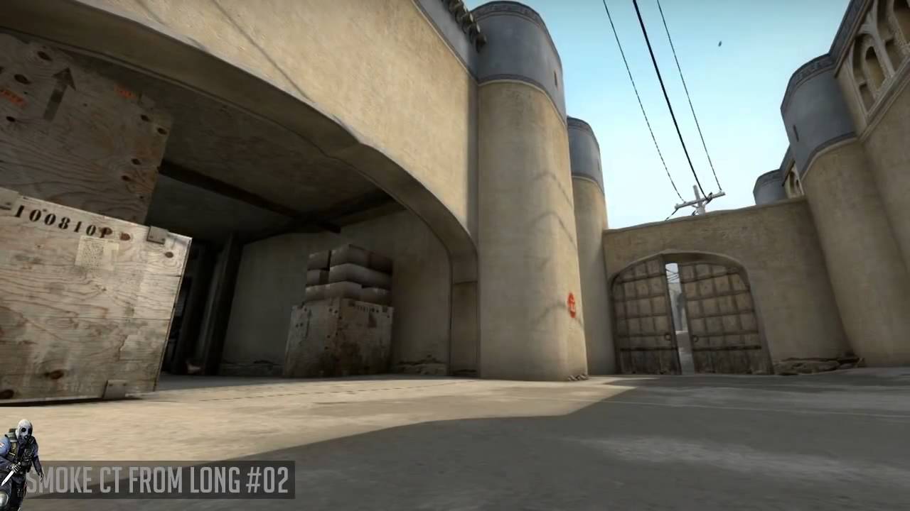 dust2 smoke: from long-doors to CT (CT-mid) - YouTube