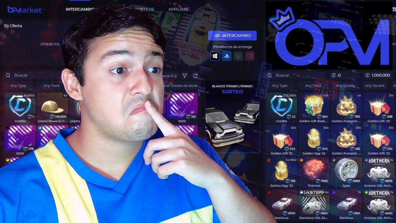 Cómo tradear en OPMarket | Rocket League | ELPalet - YouTube