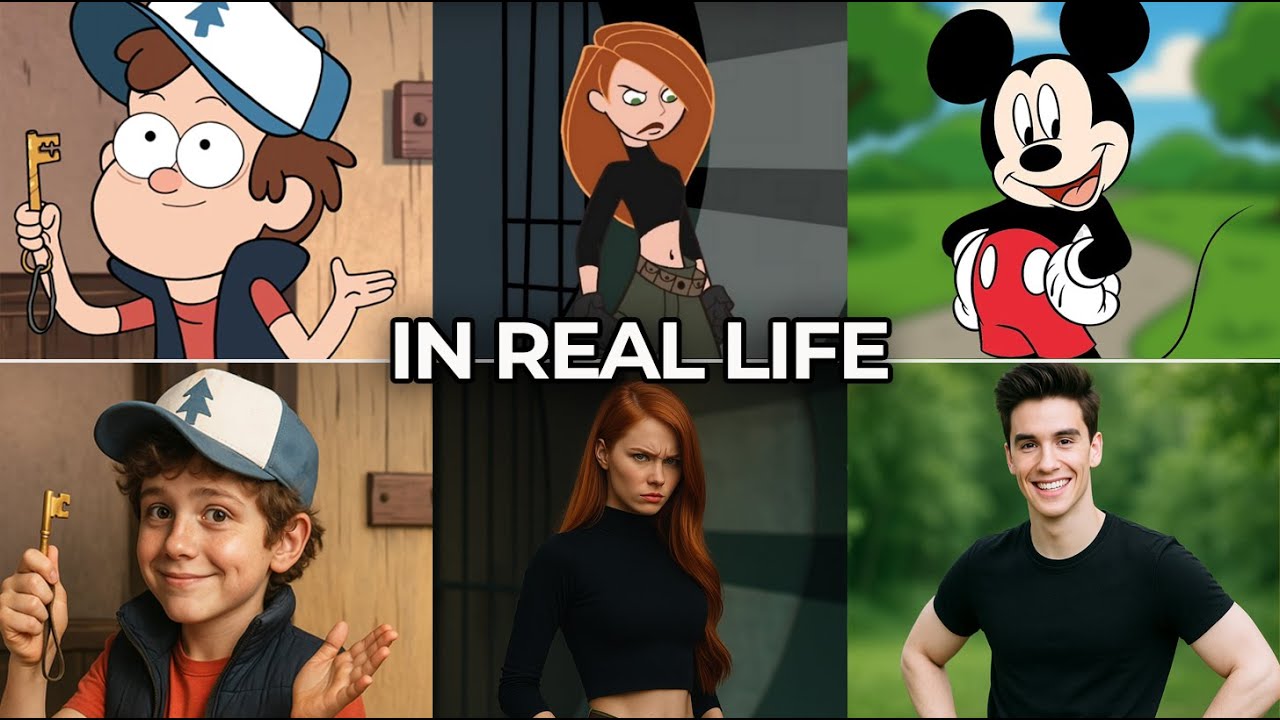 Cartoon Characters in REAL LIFE | AI Art Transformation - YouTube