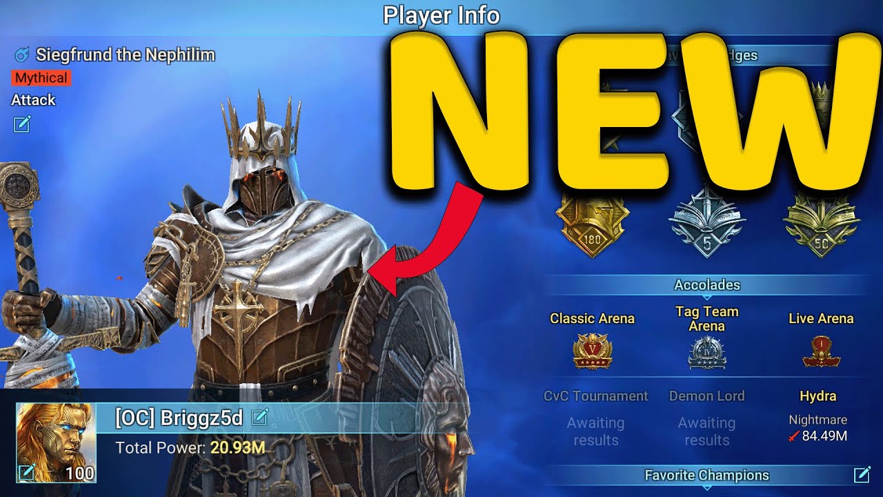 Thor Fusion Update and NEW 9.20 UI Changes | Raid: Shadow Legends - YouTube