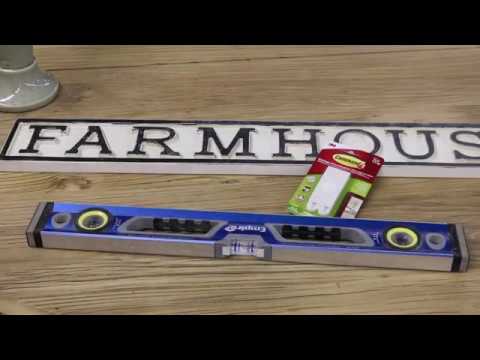 How To Hang A Sign in 3 Easy Steps - YouTube