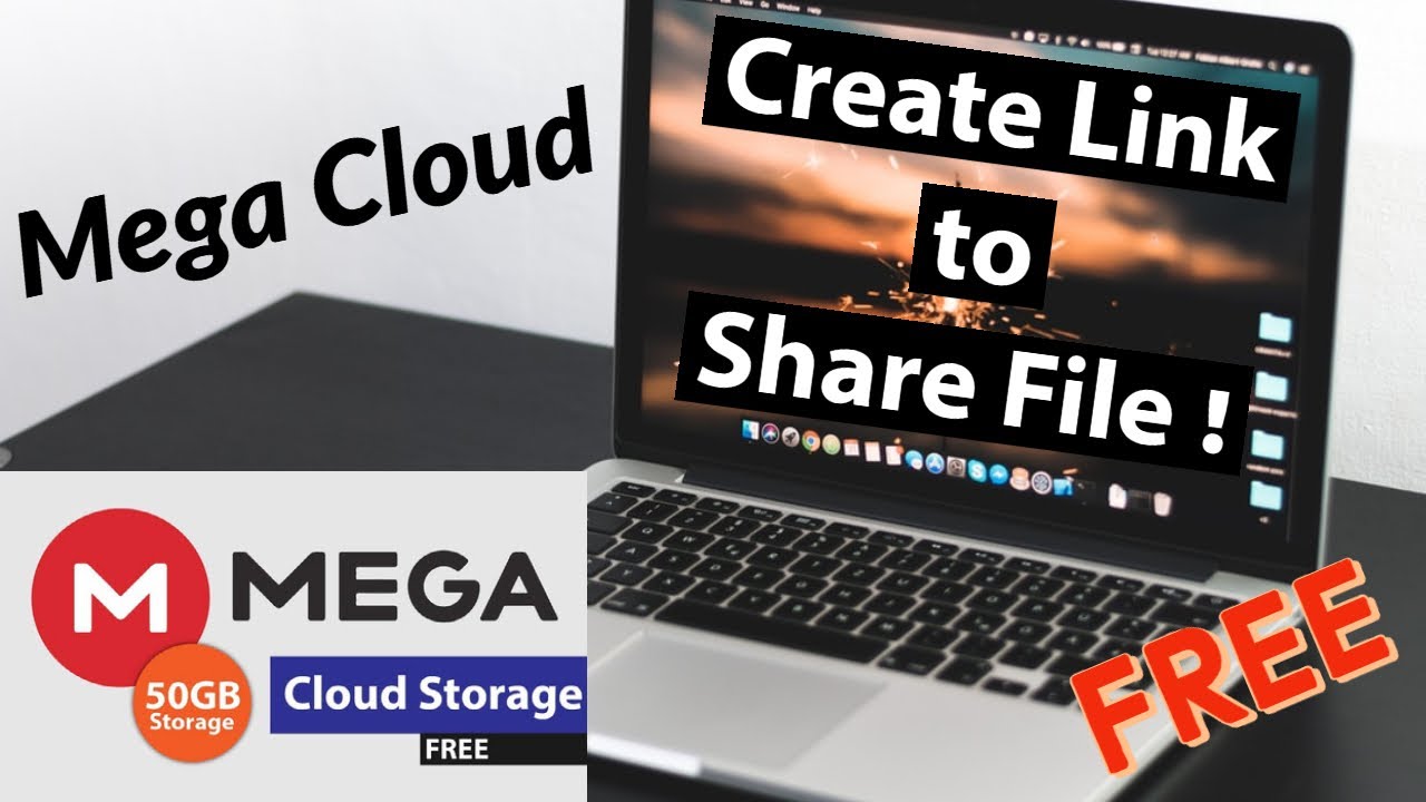 Mega Cloud ।। How to create link to share file from Mega Drive ...