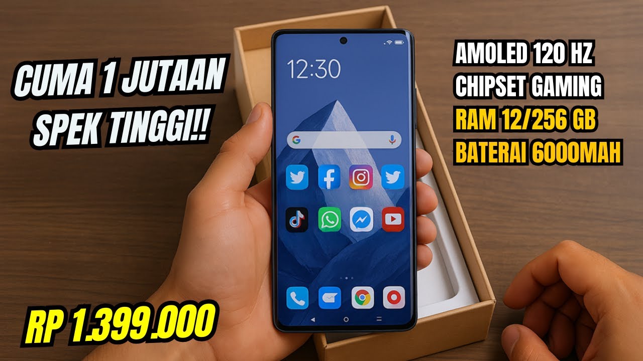 BARU RILIS LANGSUNG LUDES!! RAM 12/256 GB - HP 1 JUTAAN TERBAIK PALING LARIS DI PERTENGAHAN 2025 ...