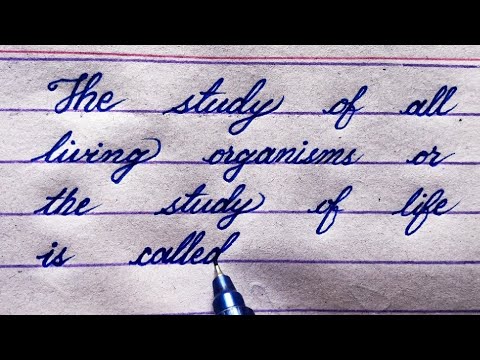 Cursive writing kaise sikhe|How to learn Cursive writing|very neat and ...