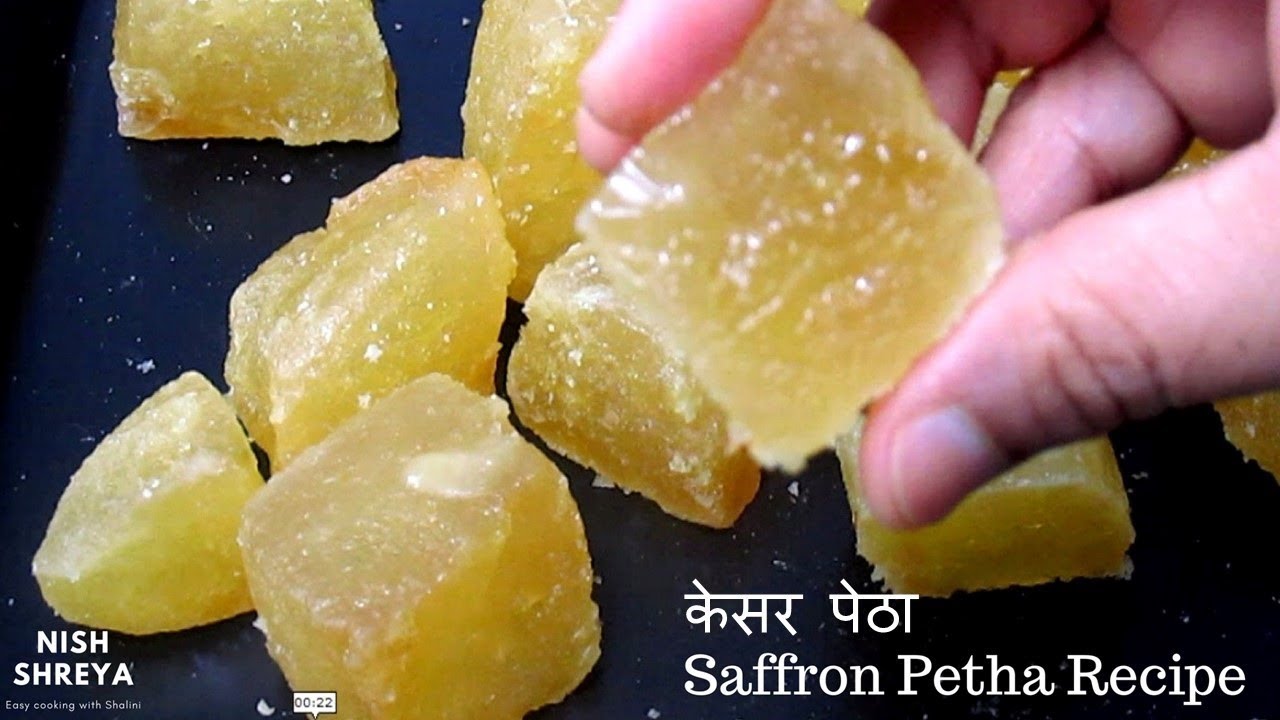 केसर पेठा | Kesar Petha Recipe | Winter Melon Sweet | Ash Gourd / Wax ...