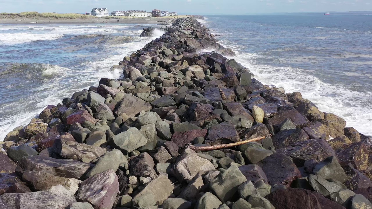 Ocean Shores Jetty - YouTube