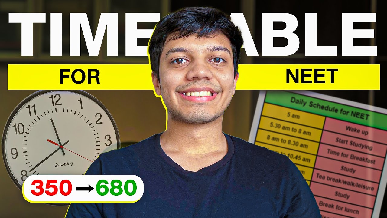 The ultimate timetable that will get you ahead of 99% NEET Aspirants ...