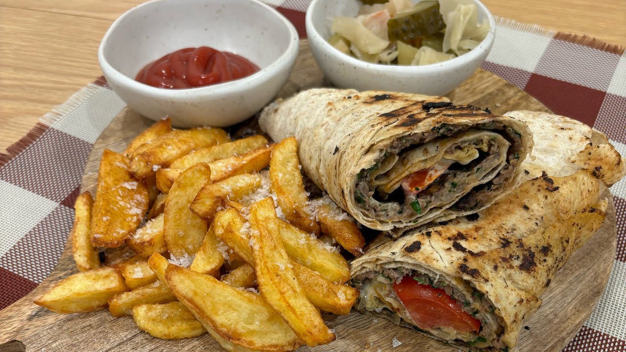 Minced meat wraps on pan (kafta) || Köttfärswraps på panna 🌯 - YouTube