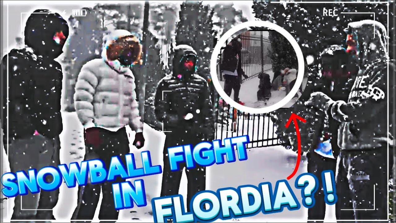 SNOWING IN FLORDIA?! ️ Snowball Fight🤦🏾‍♂️*Gone Wrong* - YouTube