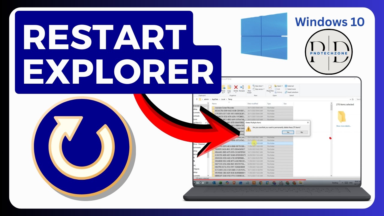 How To Restart File Explorer In Windows - YouTube