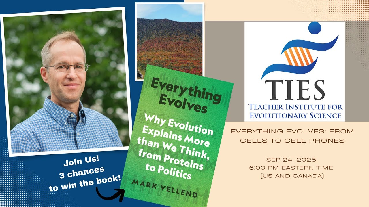 Everything Evolves: From Cells to Cell Phones by Mark Vellend - YouTube