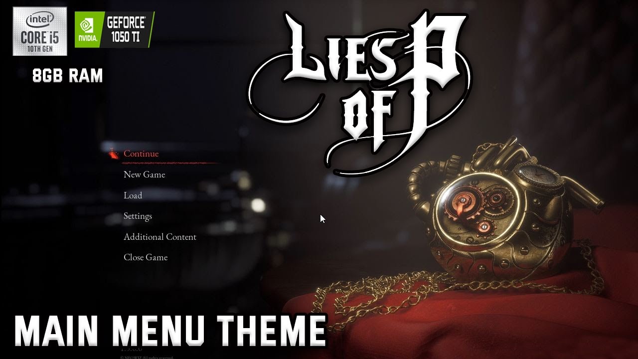 LIES OF P Main Menu Theme - YouTube