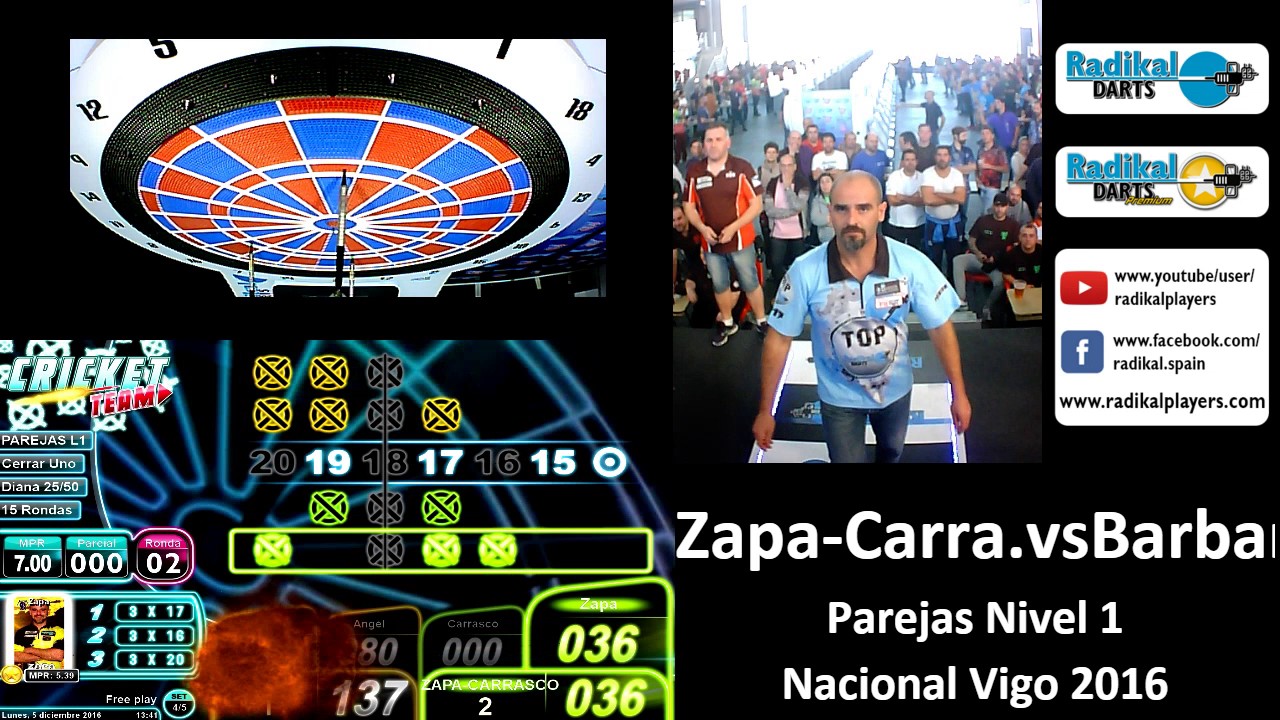 Zapa Carrasco vs Angel Poli - Parejas Nivel1 5.12.16 - Nacional Radikal ...