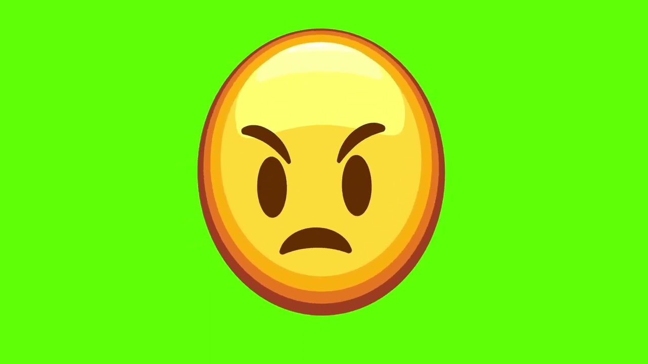 Angry Face Green Screen Animation - YouTube
