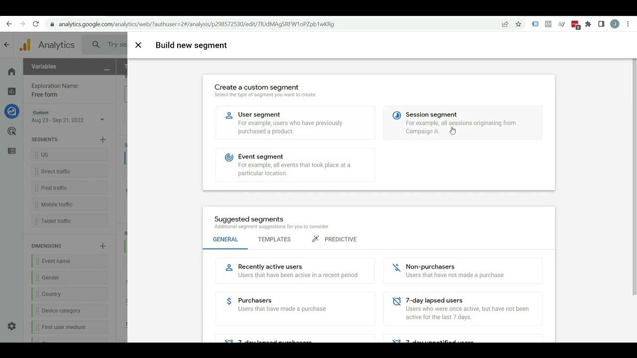 Segment in Google Analytics 4 | How to Create Segment in GA 4 - YouTube