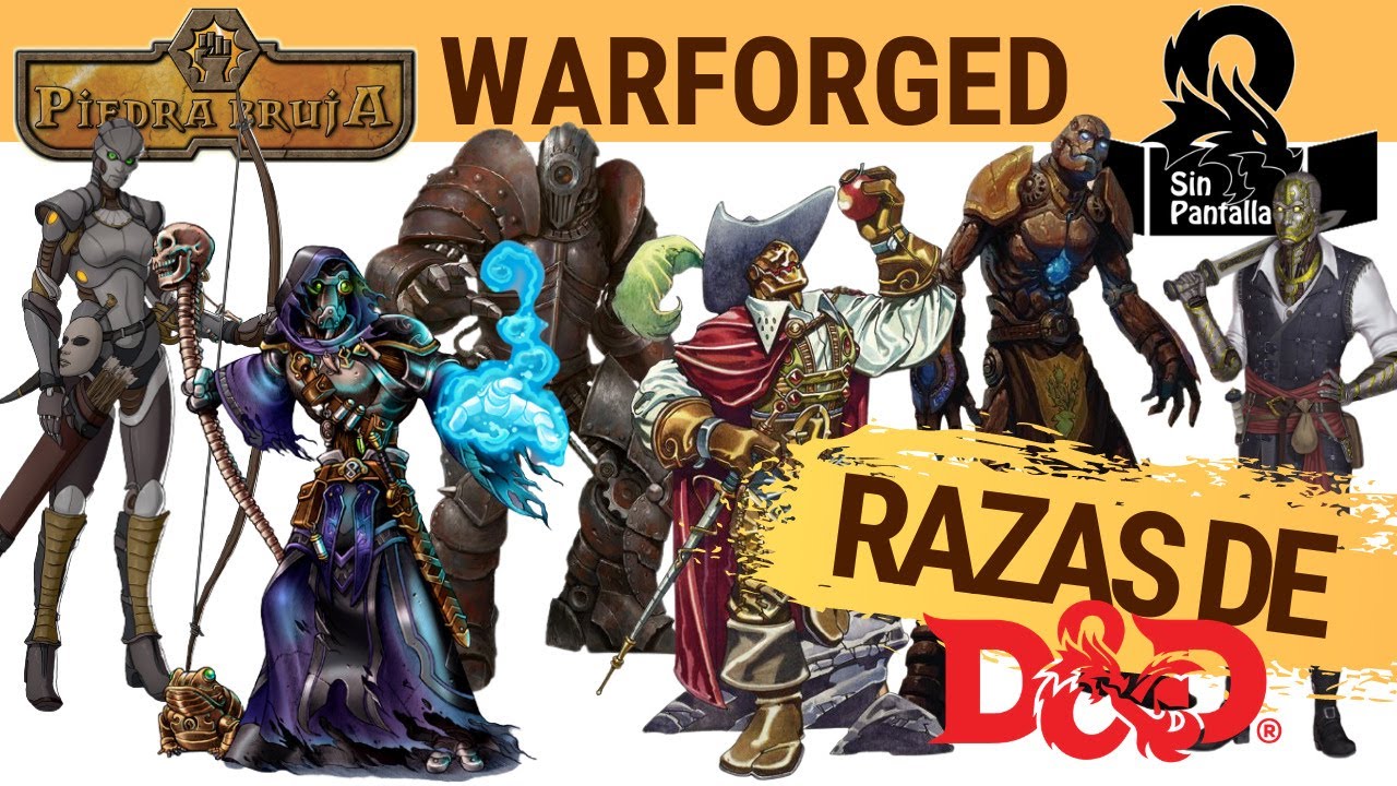 D&D 5e 🤖 Juega rol con WARFORGED ⚙️- Guía 16 de Raza personaje jugador ...