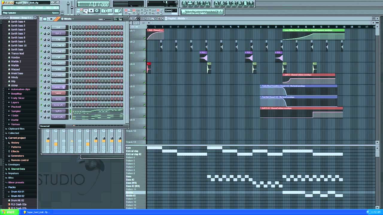 Fl Studio - Electro Style Tutorial [2] - Middle and Build up - YouTube