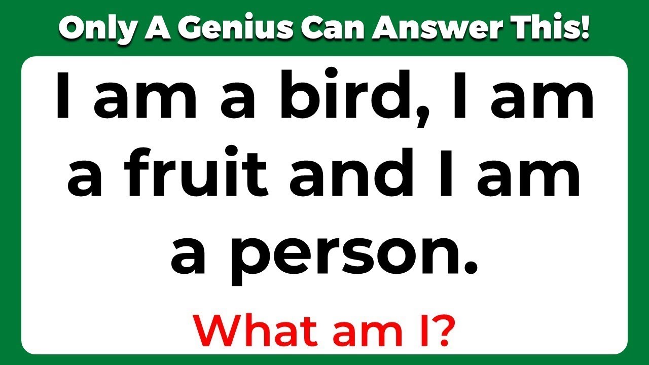 25 Mind-Boggling Riddles That Will Test Your Intelligence! # ...