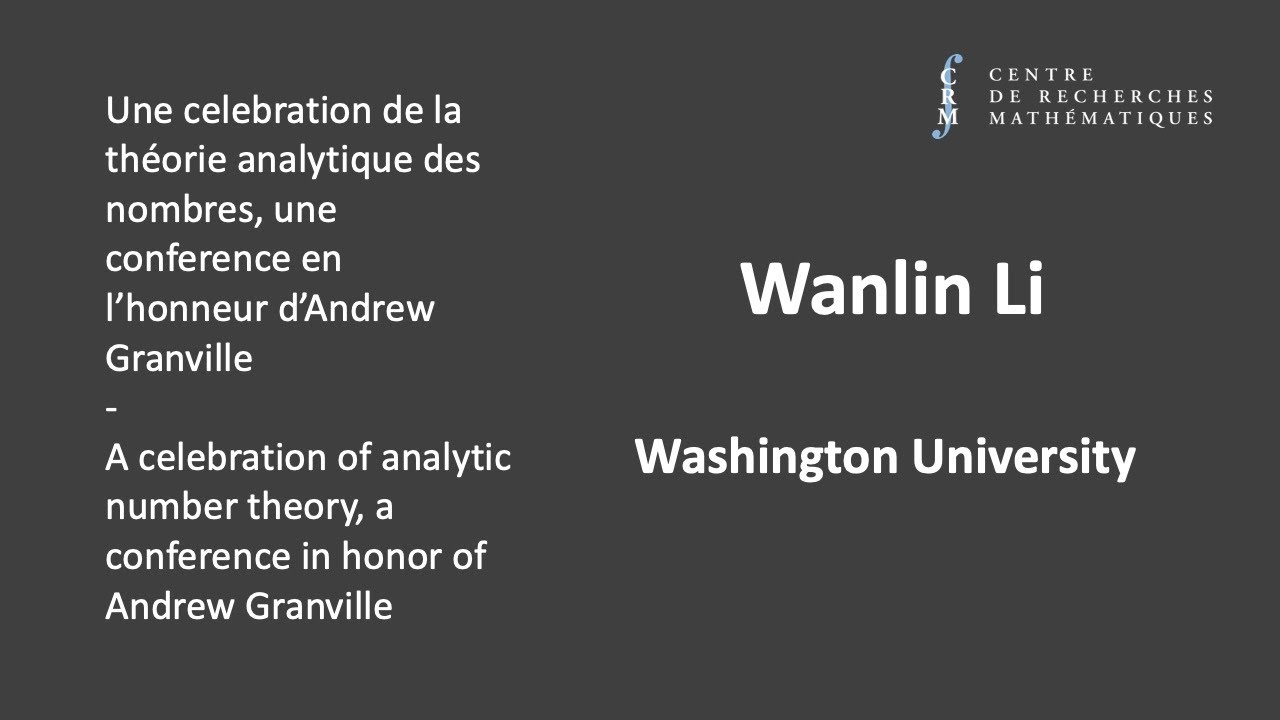 Wanlin Li: Abelian varieties of prescribed order over finite fields ...