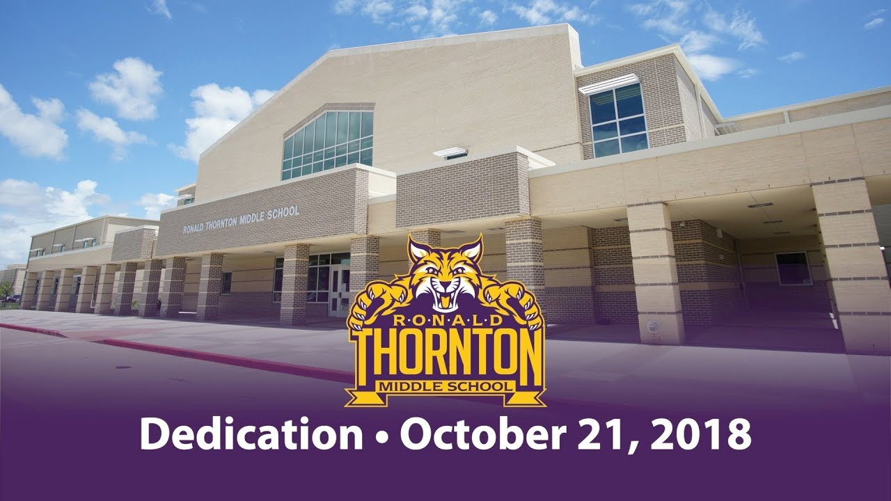 Ronald Thornton Middle School Dedication - 10.21.18 - YouTube