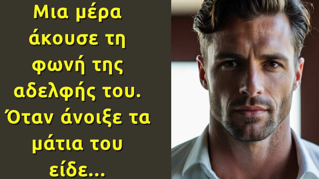 Μια μέρα άκουσε τη φωνή της αδελφής του. Όταν άνοιξε τα μάτια του είδε ...