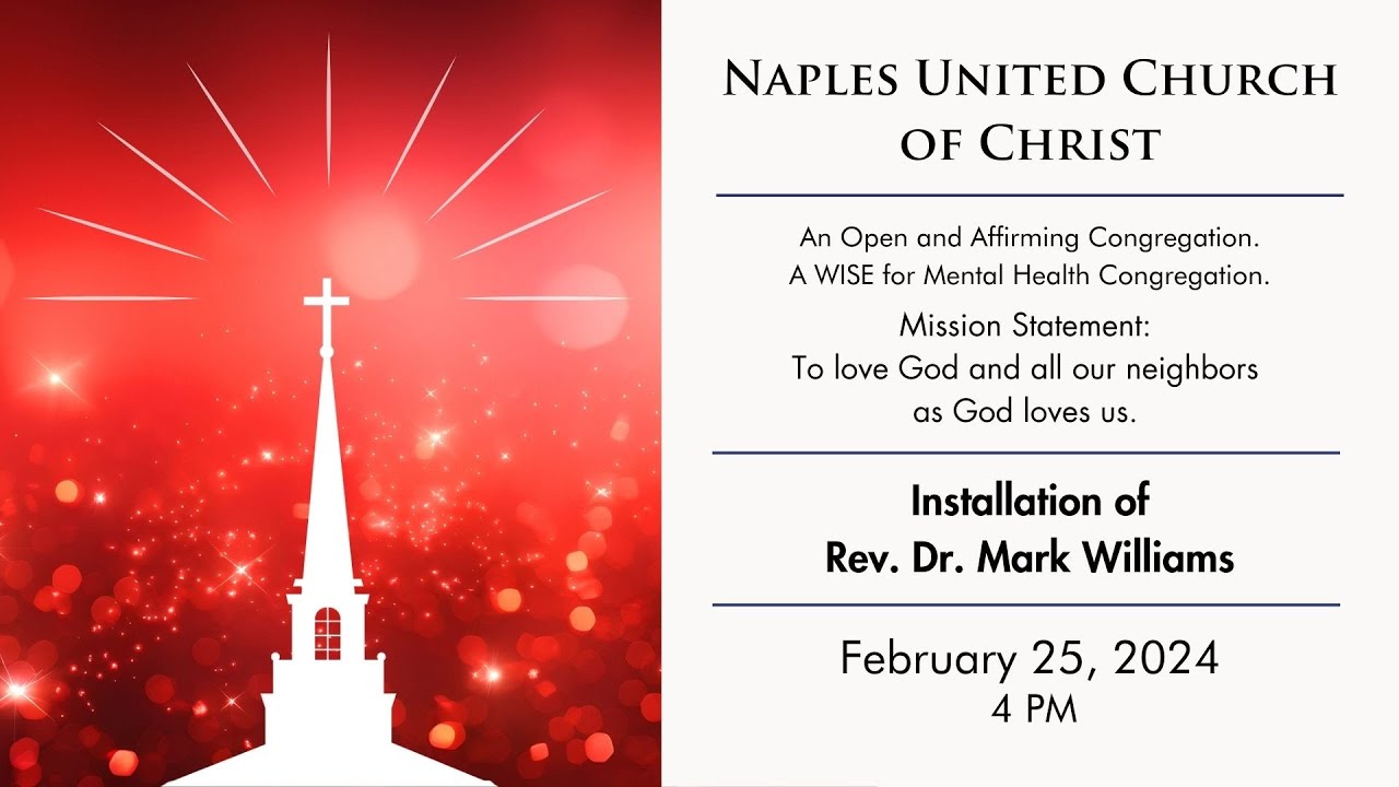 Installation of Rev. Dr. Mark Williams - YouTube