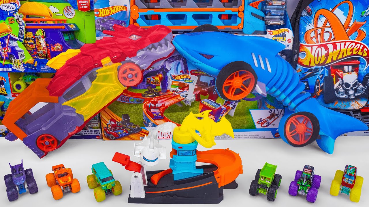 Hot Wheels Collection Unboxing Review ASMR 🔥 Hot Wheels Monster Trucks ...