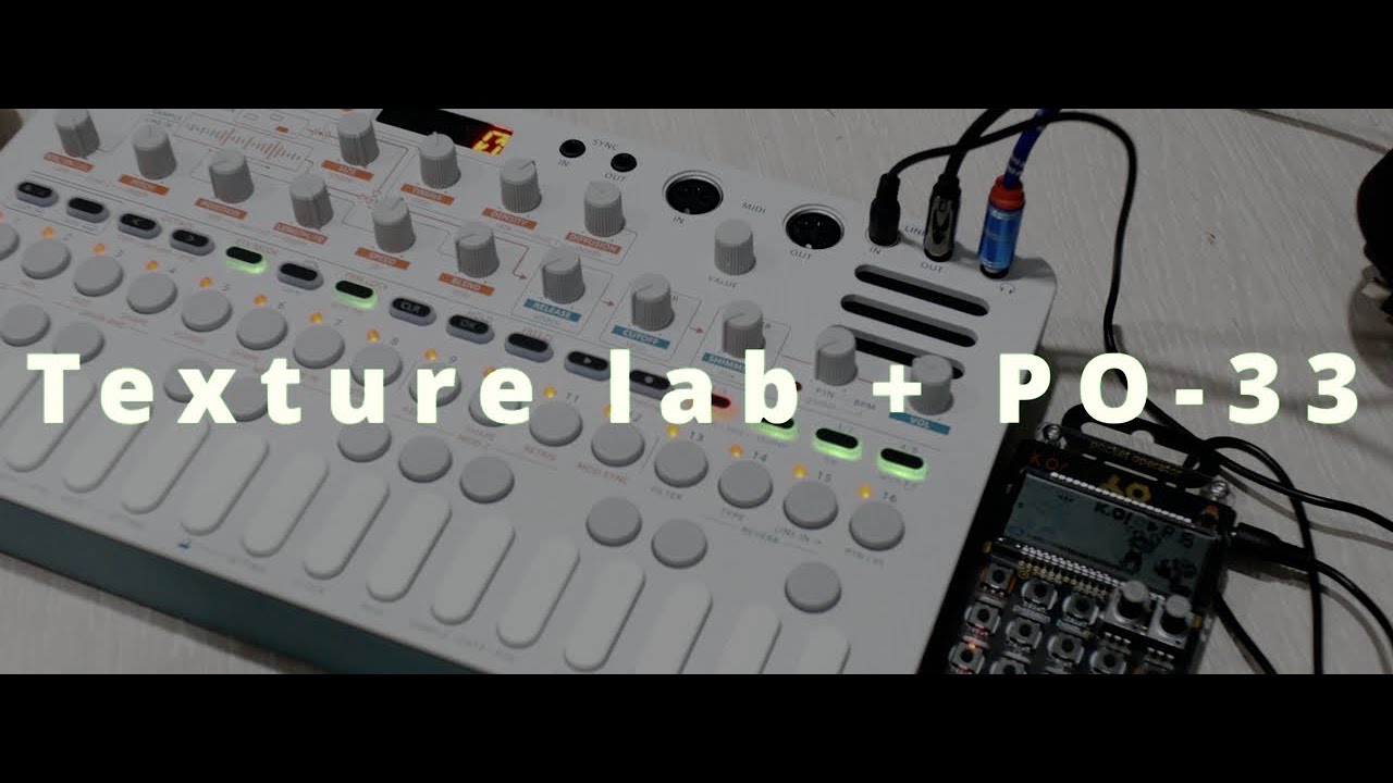 Sonicware texture lab as effect for Pocket operator PO-33 K.O. - YouTube