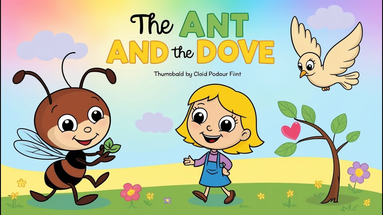 The Ant and the Dove || A Tale of Friendship and Kindness || Story for ...