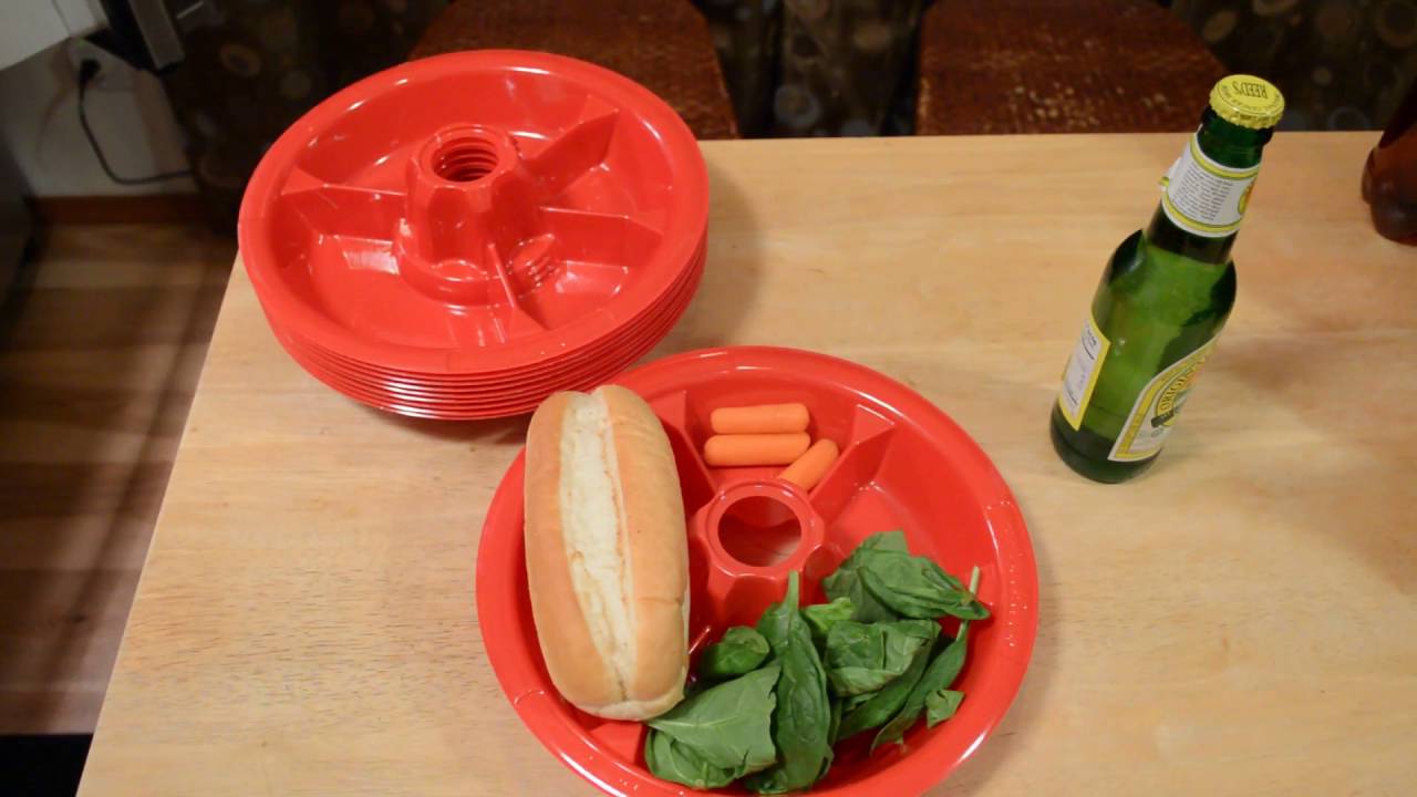 Go Plate As Seen On TV BBQ Bottle Plate Review - YouTube