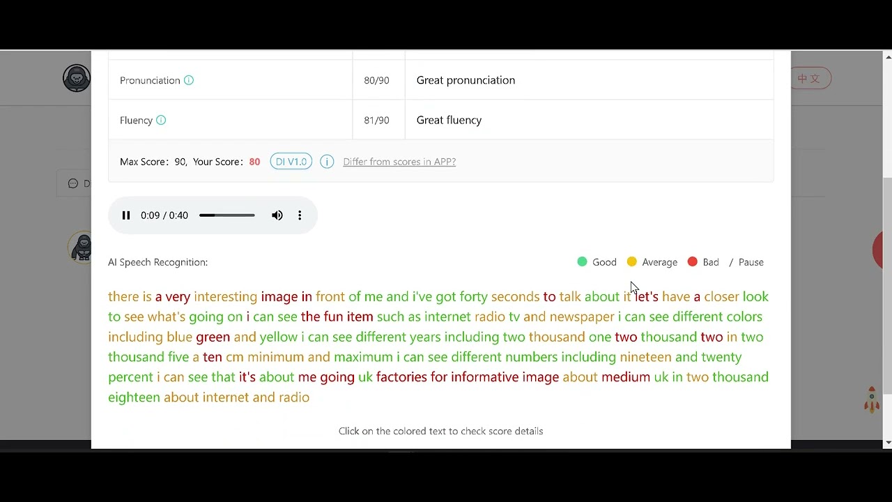 Describe Image PTE example score 80 (using PTE APEUni) - YouTube
