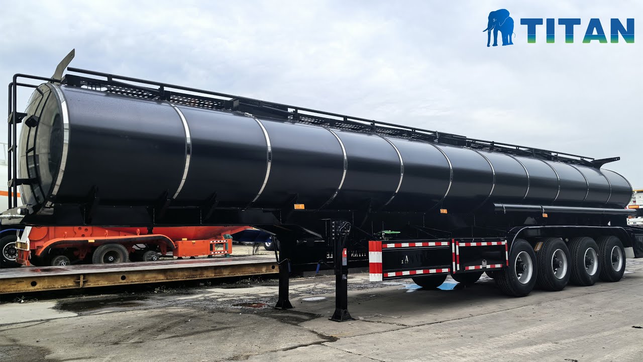 What is the Capacity of 4 Axle Chemical Tanker Trailer for Sale? - YouTube