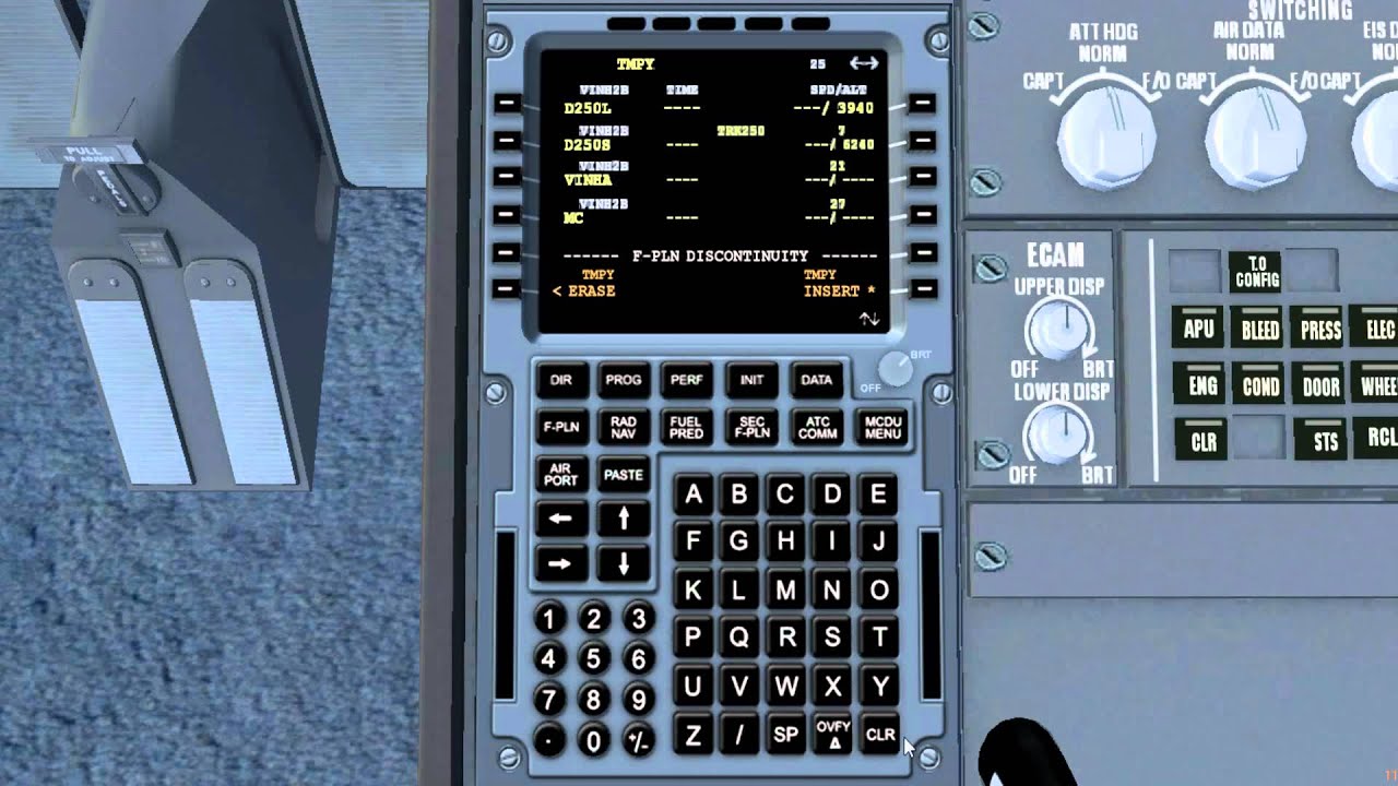 A330-200 new MCDU test 1 - YouTube