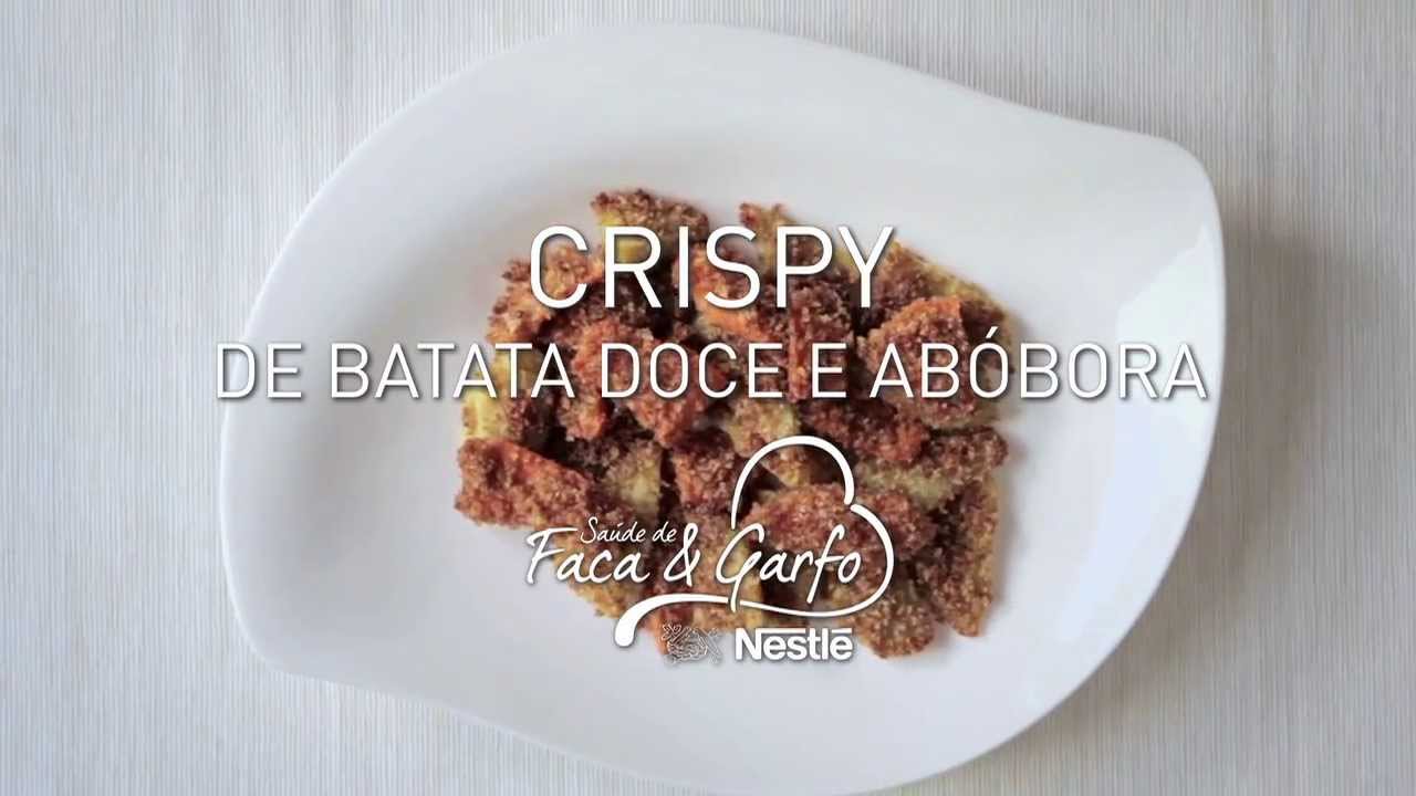 Receita de CRISPY DE BATATA-DOCE E ABÓBORA - YouTube