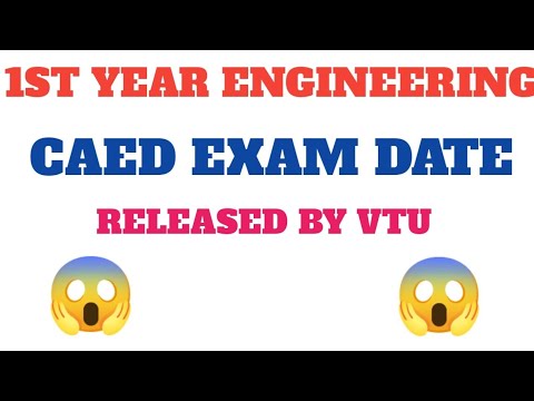 1ST SEM CAED PRACTICAL EXAM DATE RELEASED BY VTU @vtuupdate - YouTube