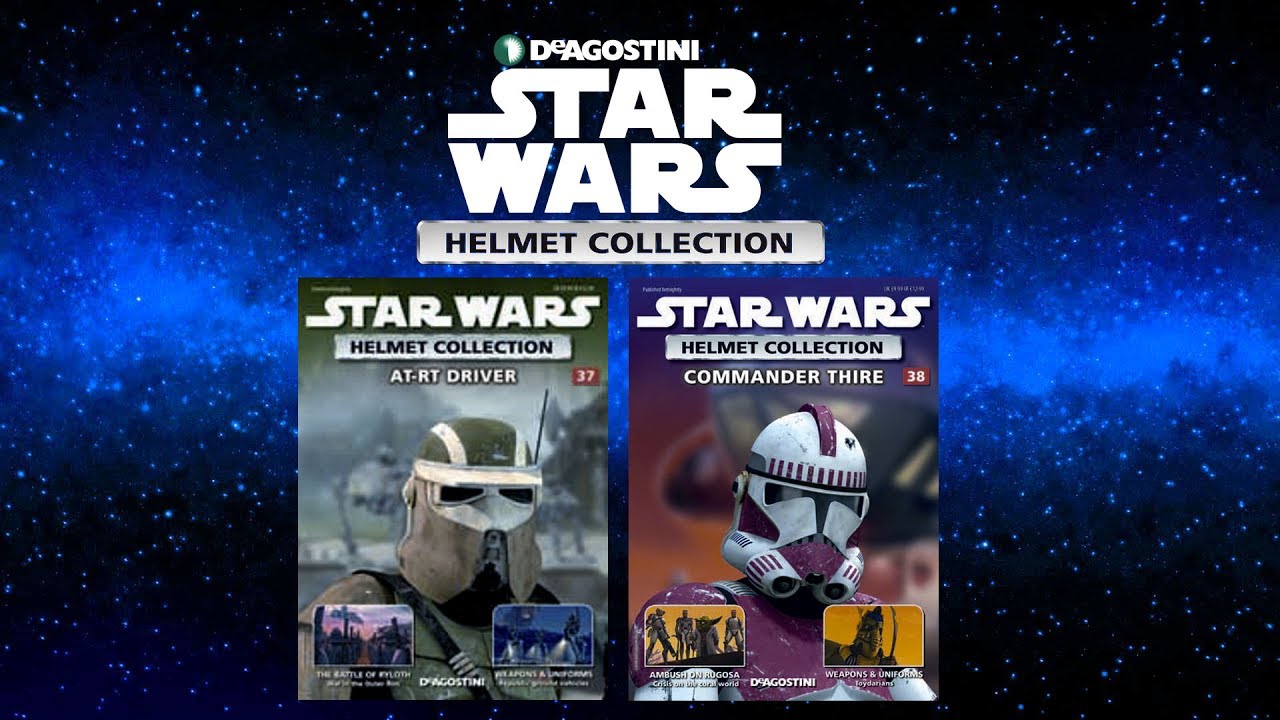 Star Wars Helmet Collection 37 & 38 - AT-RT Driver and Commander Thire ...