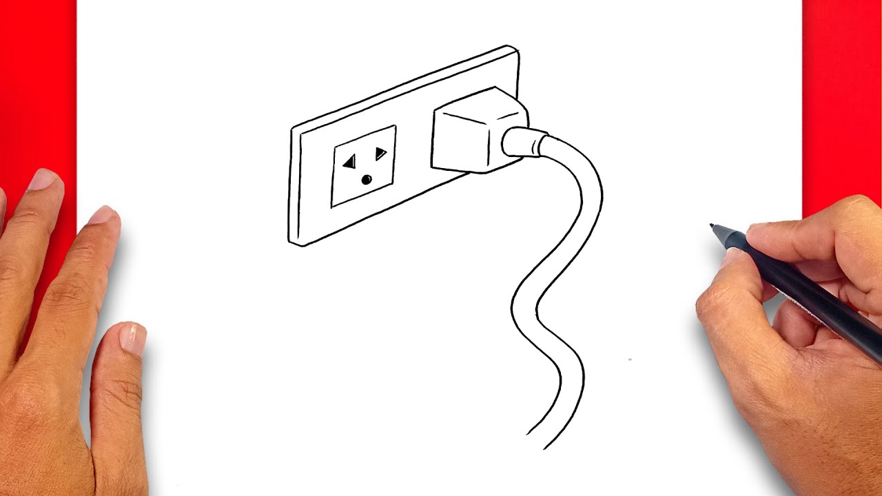 How to draw Electric Plug Easy - YouTube