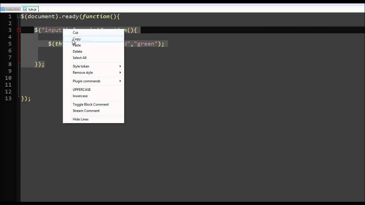jQuery Tutorial- 27 focusIn(), focusOut() ,hover() - YouTube