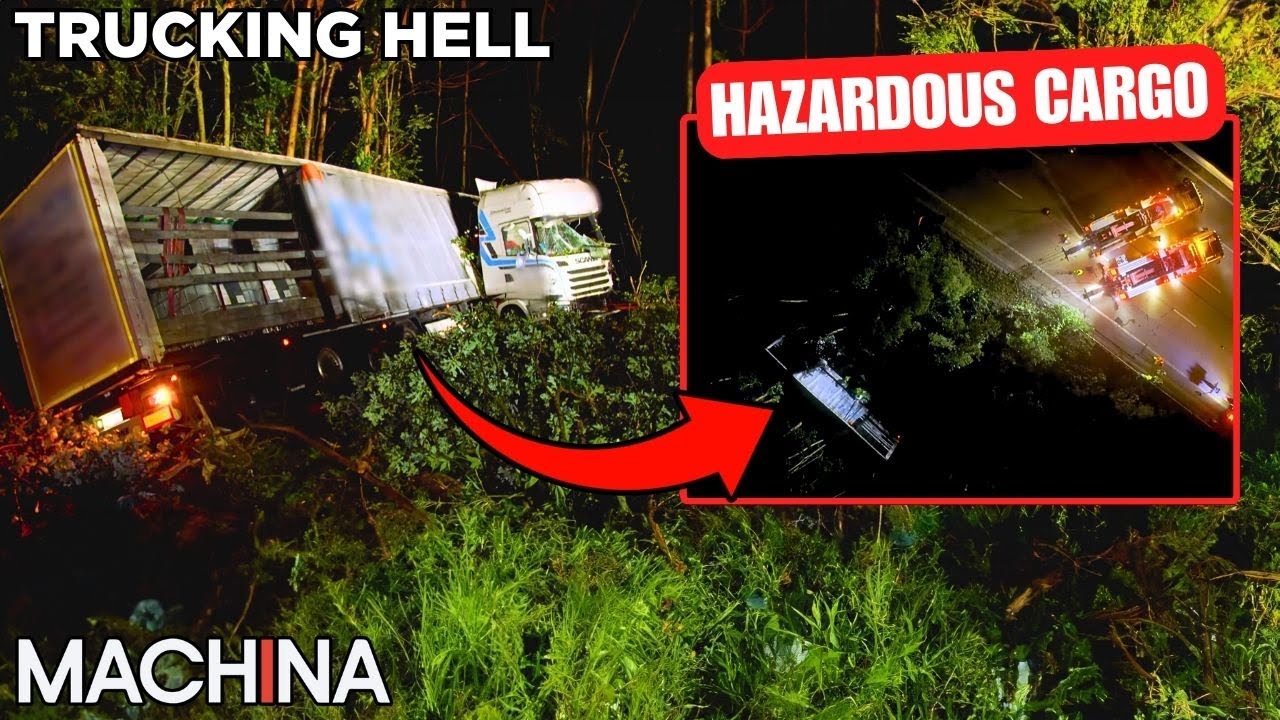 Heavy Truck Recovery With Explosive Cargo | Trucking Hell | S6E06 ...