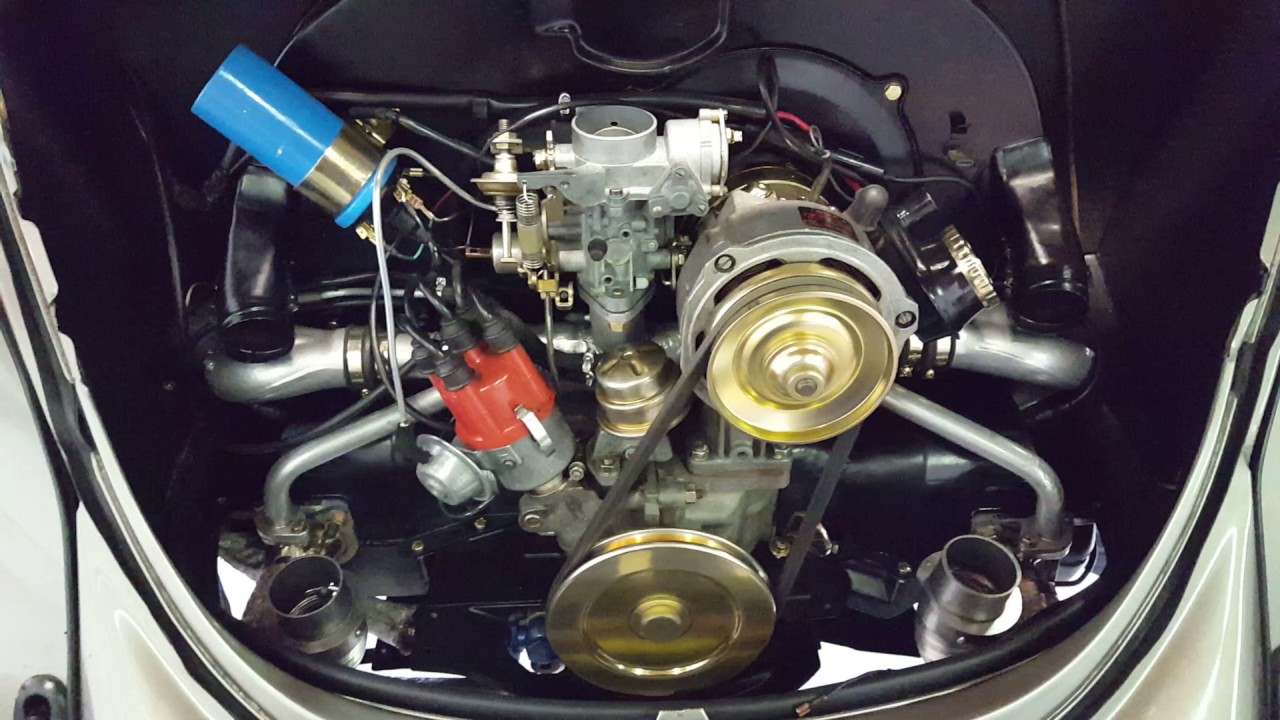 Gembler Motorenbau: 1776 ccm Käfer Motor mit Serienvergaser - YouTube