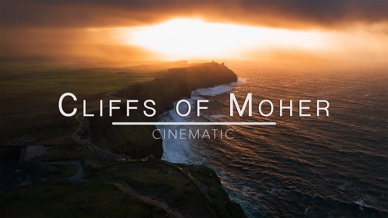 Cliffs of Moher Awesome Drone Footage, Sunset Cinematic Short Film DJI ...