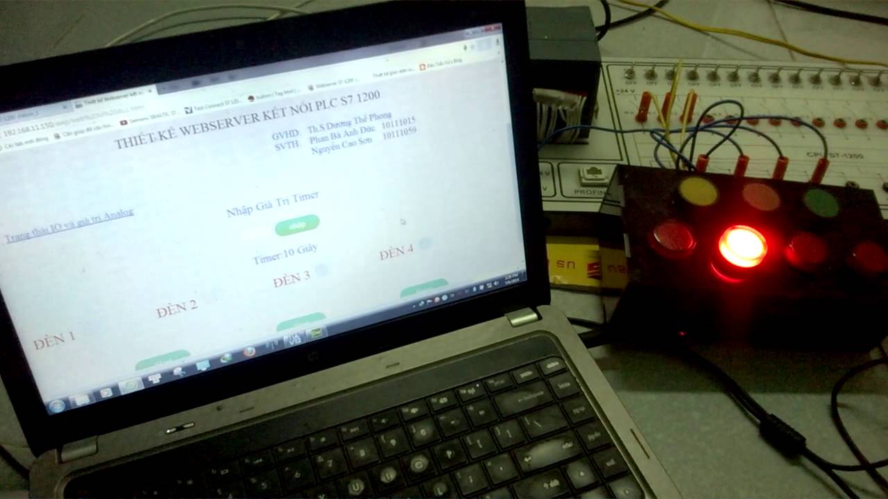 Web server PLC S7-1200 - YouTube