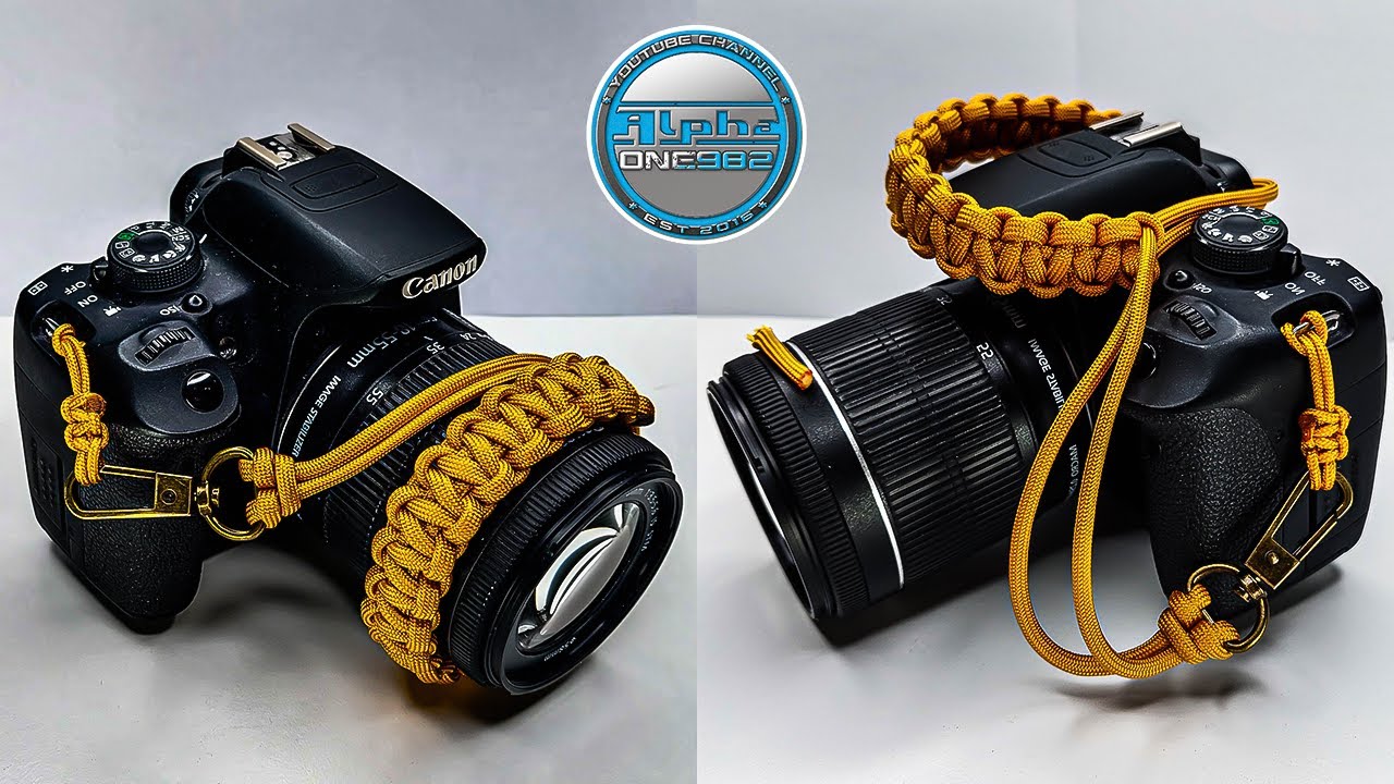 Paracord Camera Wrist Strap Cobra Mad Max Style Knot Tutorial - YouTube