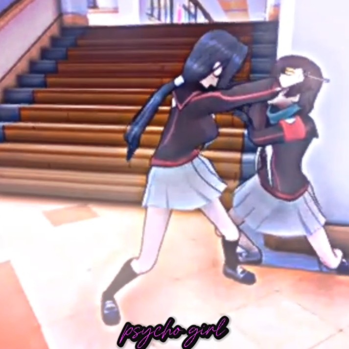 Psycho girl/psycho man #yanderesimulator #manhunter #leokast # ...